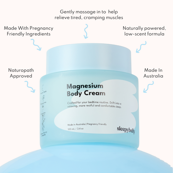 Magnesium Body Cream & Sleep Lotion (Pregnancy Friendly) | Sleepybelly